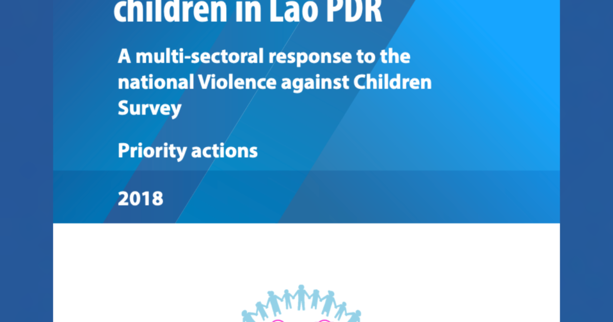 Priority actions: ending violence against children in Lao PDR 2018