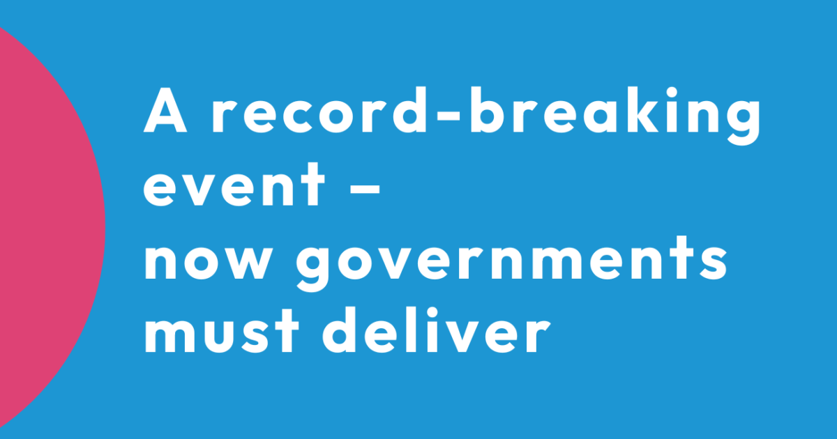 Together for Girls | A record-breaking event – now governments must…