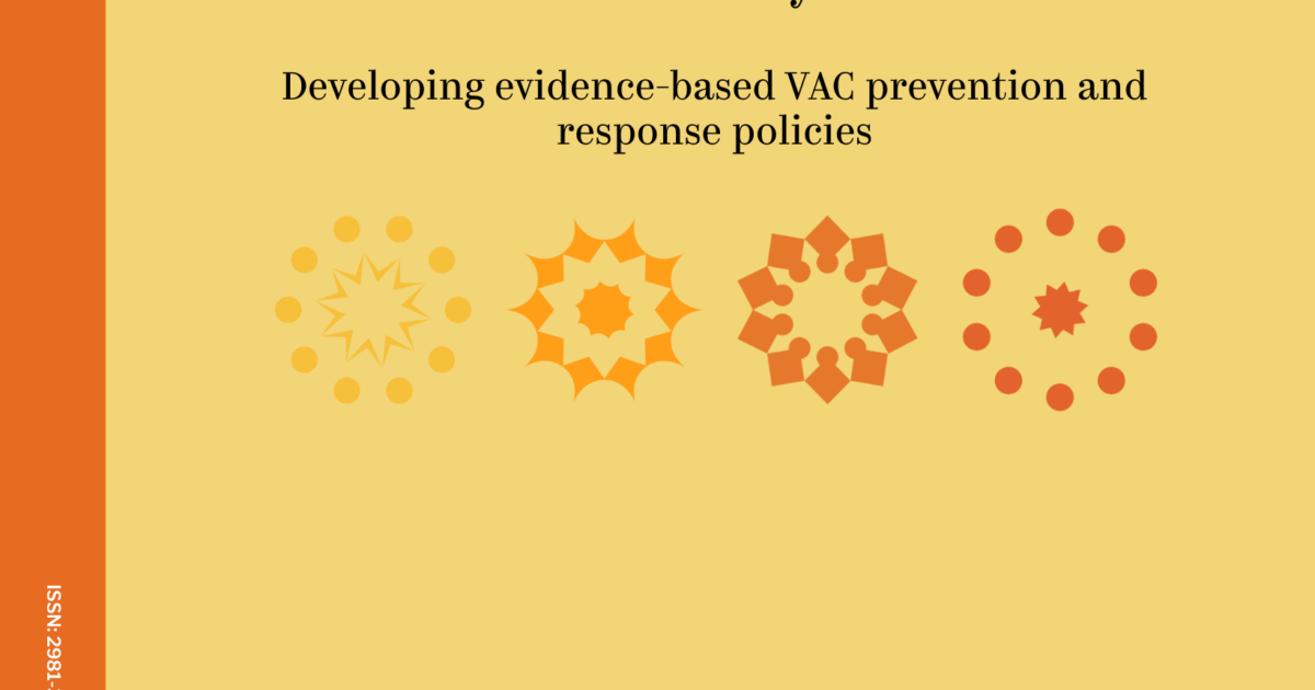Developing evidence-based VAC prevention and response policies in…