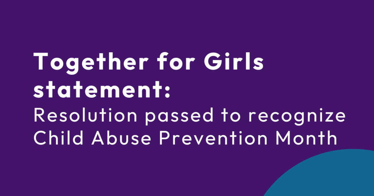 Together for Girls | Together for Girls statement on U.S. House…
