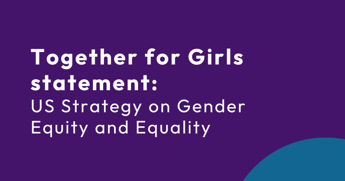 Together for Girls | Together for Girls statement On the launch of…